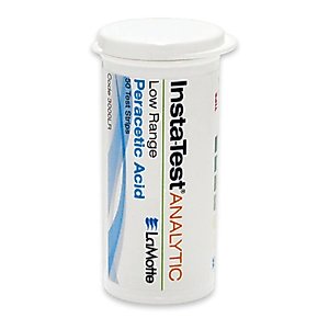 LaMotte Insta-Test 3000LR Peracetic Acid Single-Factor Test Strip, Low Range, 0 to 50 ppm Range (Pack of 50)