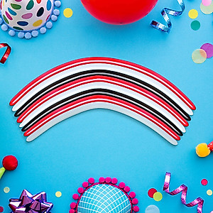 100 Pieces Long Twisting Balloons Latex Modelling Balloons for Art Animal Shape Party Weddings Birthdays Clowns Decorations Party Supplies(Black, Red, White)