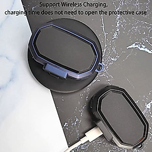 Cover Case for Jabra Elite7 pro/Elite 7 Active Case，TPU +PC Case Complete Protection Against Scratches, Bumps, with Carabiner Anti-Shock and Anti-Slip (Yellow)