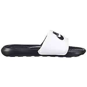 Nike Men's Victori One Slide Mix White/Black-Black (DD0234 100) - 9