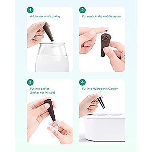 16 Pack Grow Sponges, Seed Pod Kit Root Growth Sponges Replacement Seed Pods Compatible with AeroGarden Hydroponics Sponges Seed Starter Sponges Refill Pods for Hydroponic Growing System Indoor Garden