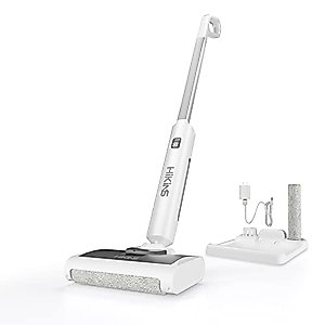 HiKiNS Cordless Wet Dry Vacuum Cleaner Mop Vacuum Combo - One-Step Wash and Mop Hard Floors and Multi-Surface, Lightweight and Handheld, 60 min Long Runtime, with Self-Cleaning Stand Base