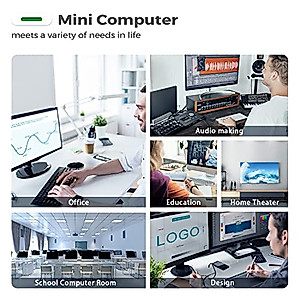 TRIGKEY Mini PC Computer Desktop PC Intel 11th Generation Processors N5095 Micro Computer,16G DDR4 500G M.2 SSD 2280 Green G3, Support Micro PC W10 Pro Dual 4K@60Hz HDMI/WiFi 5/BT
