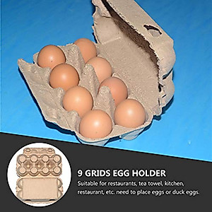 DOITOOL 20PCS Egg Cartons for Chicken Eggs 6 Counts Egg Crates for Farmers Market, Half Dozen Egg Cartons Natural Pulp Egg Cartons 6 for Chicken Eggs Storage