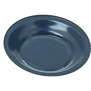 Carlisle FoodService Products Dallas Ware Reusable Plastic Plate Appetizer Plate with Rim for Buffets, Home, and Restaurants, Melamine, 5.5 Inches, Blue, (Pack of 48)