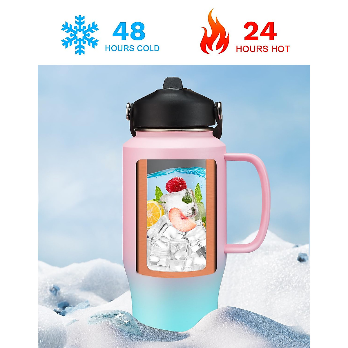 RRYFOUR Dynamic Duo Bundle 32oz Insulated Tumbler that Fits in Cup Holder Combo