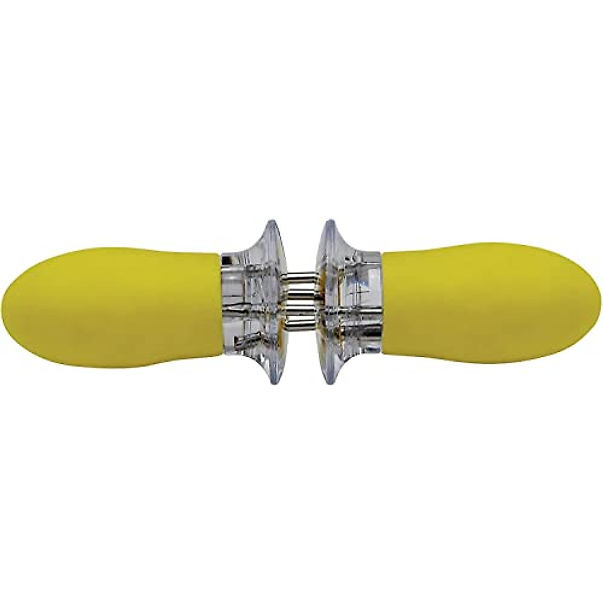 Friwer White Porcelain 9 Inch Corn Cob Tray, Set of 4 - with 8 Stainless Steel Soft Grip Corn Picks