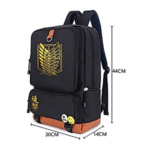 Soutrend Anime Survey Corps Wings of Freedom Backpack Book Bag Laptop School Bag