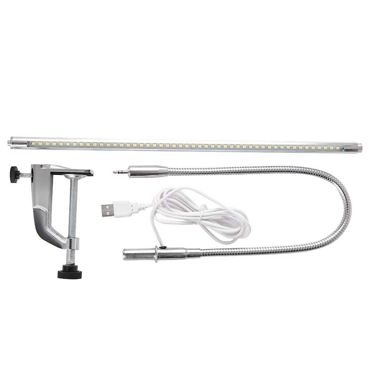 ANGGREK LED Desk Lamp, Adjustable Clip Table Lamps USB for Manicure Tattoo Reading Tattoo Eye-Caring Clamp On Lights for Desk Bed Headboard Computer Piano