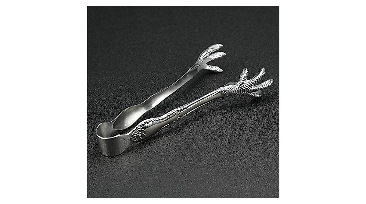 Massjoy Eagle Claw Ice Tongs for Bar and Ice Serving