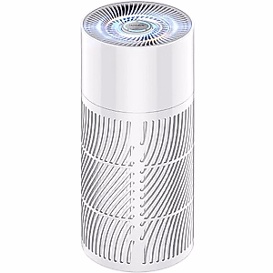 Nuwave Air Purifier for Large Rooms up to 817 Ft², H13 HEPA Filter, Portable, Ozone-Free, Quiet 18dB, 3 Speeds, Removes Pollen, Smoke, Dust, Pet Dander, Odor for Bedroom, Nursery, Office-Cold White