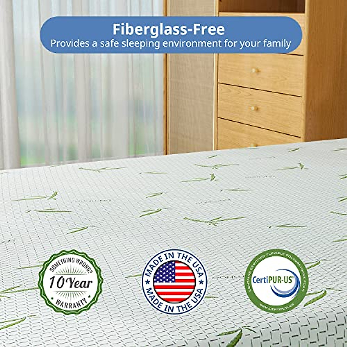 Twin Mattress, 6 inch Twin Size Memory Foam Mattresses in a Box Cooling Gel Mattress for Kids Bunk Trundle Bed Daybed, Medium Firm