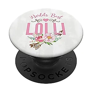 Worlds Best Lolli Gifts For Her For Women and Grandma PopSockets PopGrip: Swappable Grip for Phones & Tablets