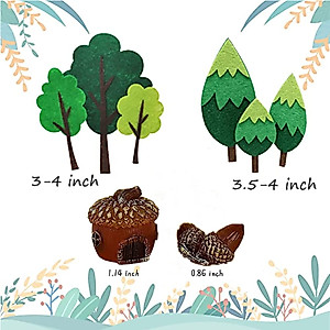 GallaRato 15 PCS Woodland Animals Party Supplies Squirrel cake topper Woodland Animals Cake Decoration Woodland Baby Shower Decorations