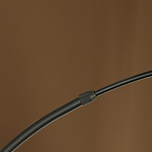 ALOADECOR 75" 1-Light Matte Black Arc Floor Lamp with Brown Rattan Shade and Marble Base Farmhouse Rattan Floor Lamp for Living Room Dining Room Bedroom