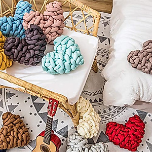 TESICA Knot Pillows Home Office Sofa Garden Decor Pillows 11inch Lumbar Cushion Throw Pillow for Living Room Bedroom Car (Pink)