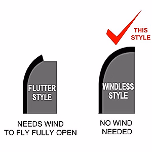 4LessCo Vape Smoke Shop Windless Feather Swooper Flag Banner Sign 15' Tall Kit kb-h