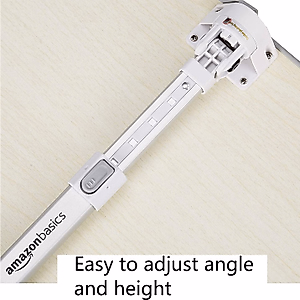 Amazon Basics Adjustable Laptop Tray Table - Lap Desk Fits up to 17-Inch Laptop - Medium