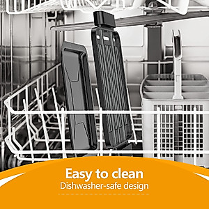 COSTWAY 2-in-1 Smokeless Indoor Grill, 1500W Electric Griddle w/Non-stick Reversible Cooking Plate, Large Drip Tray, Temperature Control, Dishwasher-safe