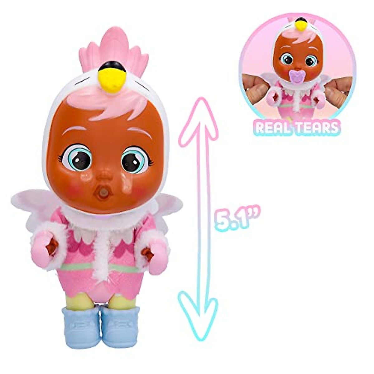 Cry Babies Magic Tears ICY World - Keep Me Warm Series | 8 Surprises, Accessories, Surprise Doll - Great Gift for Kids Ages 3+