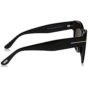 Tom Ford FT0613 01C Shiny Black Beatrix Square Sunglasses Lens Category 3 Lens, 52-22-140