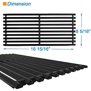 BBQration 16 15/16" Grill Grate for Charbroil Advantage 463344015 463334615 463344116 463343819 Gas2coal 463340516 G467-0002-W1 Cooking Grate for Charbroil Grill Replacement Parts, 3-Pack