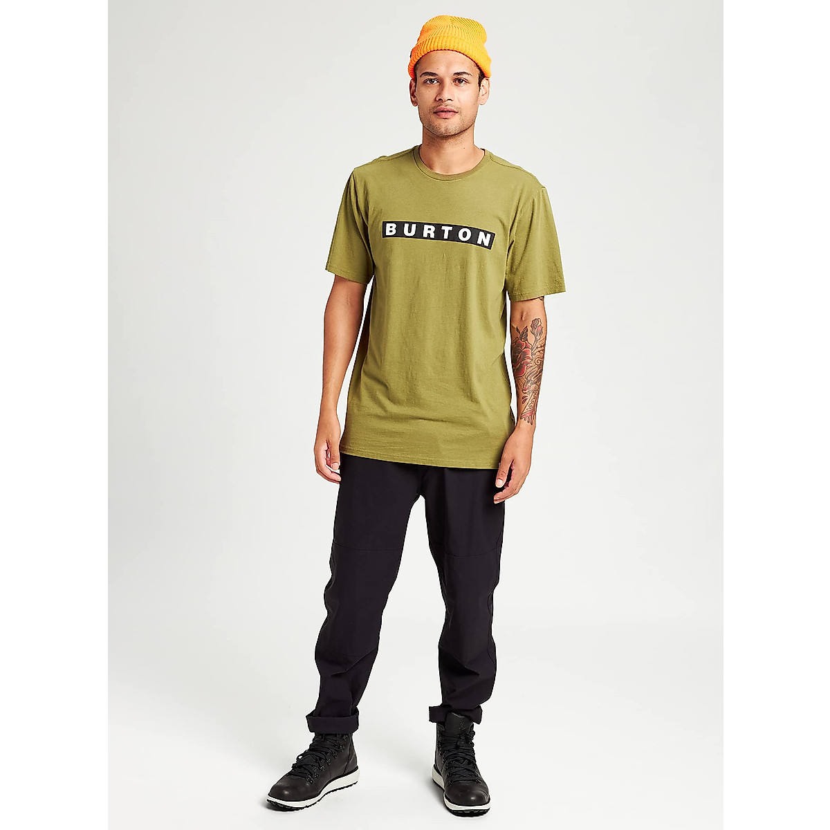 Burton Men's Standard Vault Short Sleeve Tee, Martini Olive, Medium