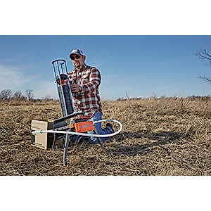 Champion Workhorse Electronic Clay Pigeon Thrower, Compact Skeet Thrower with 50 Clay Magazine
