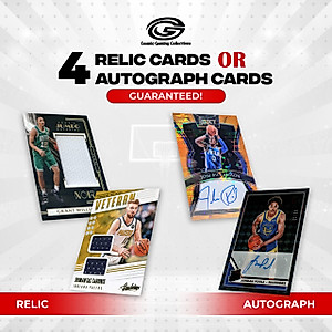 Deluxe NBA Basketball Cards 2023 Mystery Box | 100x Official NBA Cards | 10x Hall of Famers | 10x Rookies | 1x Lebron or Jordan | 4X Autograph or Relic Cards Guaranteed | Kobe Bryant Cards