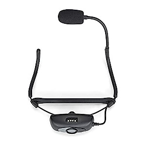 Samson Airline 99m Fitness Headset System, Black, K Band: 470–494 MHz