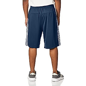 adidas Men's Designed 2 Move 3-Stripes Primeblue Shorts, Crew Navy/White, Medium