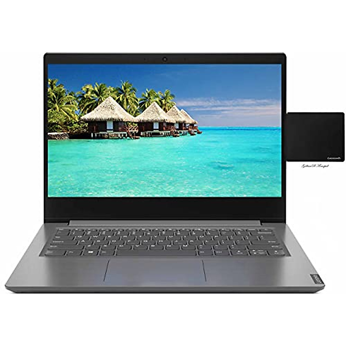 Lenovo V14 Business Laptop Computer, 14" Full HD Display, AMD Athlon Gold 3150U, 8GB DDR4 RAM, 128GB PCIe SSD, WiFi, Webcam, HDMI, Windows 10 Pro, GalliumPi Accessories