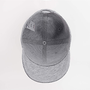 Keepersheep Baby Baseball Cap Infant Sun Hat, Infant Toddler Kids Baseball Cap (6-12 Months, Light Gray)