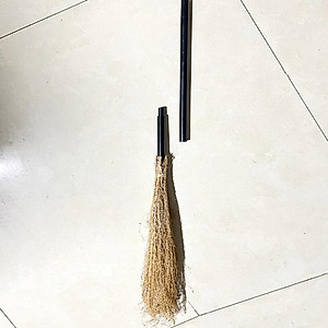 NUOBESTY Masquerade Witch Broom Wizard Broomstick Broom Prop Home Accessories Decor Toy Witch Broom Halloween Cosplay Accessories Broom Ornament Decor for Home Dreses Wooden Household