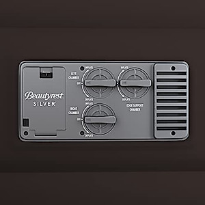 Beautyrest Silver Duet Luxury 18" Size Queen Air Mattress with Built-in High Speed Tri-Zone Pump for Camping, Home, Guests Inflatable Blow Up Waterproof Airbed