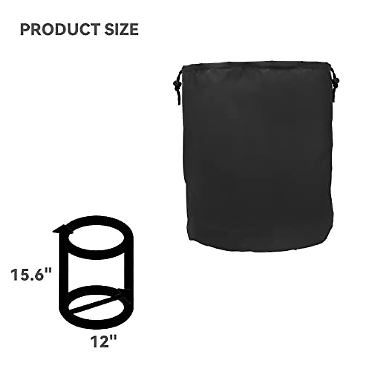 Wnanan Trimmer Engine Cover - Heavy Duty Waterproof Cover,Fits Weed Eater Edger,Pole Saw,Brush Cutters and Hedge, Weed Eater Covers,3 Pack,Black
