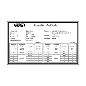 INSIZE 1114-150A Electronic Caliper, 0-6"