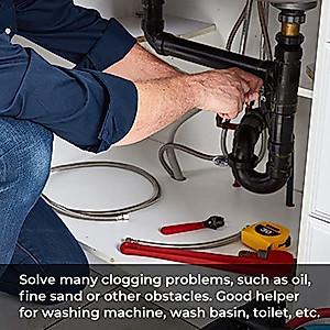 Alpha Rider Sewer Jet Nozzle, Stainless Steel Pressure Washer Sewer Jetter Nozzle Head, 1/4" Quick Connector, 5000 PSI Drain Jet Hose Nozzle