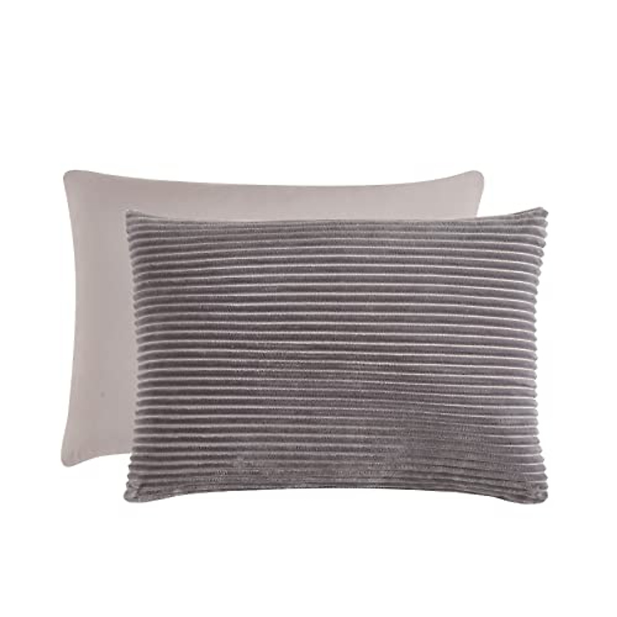 Mossy Oak - Nativ Living Corduroy, Nature Inspired Corduroy Knit Throw Blanket - Charcoal Gray, 50 x 60