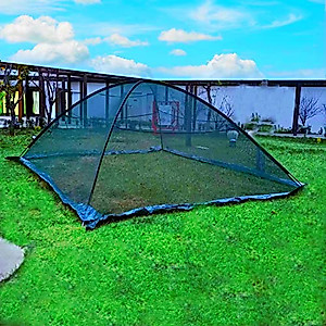 GRASOLAR Garden Pond Cover Pool Cover Protector with Net Tent Dome Net 10x8 Ft Net Prevent Fallen Leaves, Green…
