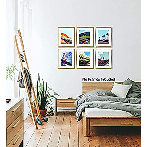 Abstract Formula 1 Racing Car Wall Art, F1 Car Canvas Posters, Inspirational Racing Car Wall Art, Classic Racing Car Art Prints for Bedroom Man Cave Boys Room Decor, Set of 6 (8"x10" Unframed)