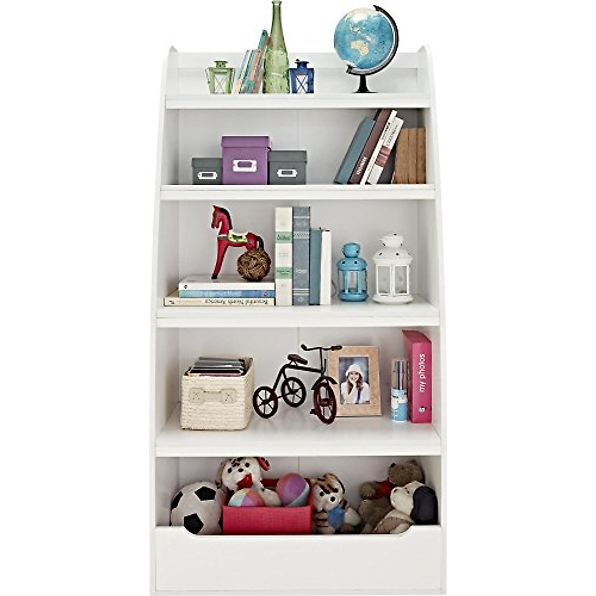 Ameriwood Home Hazel Kids' 4 Shelf Bookcase, White