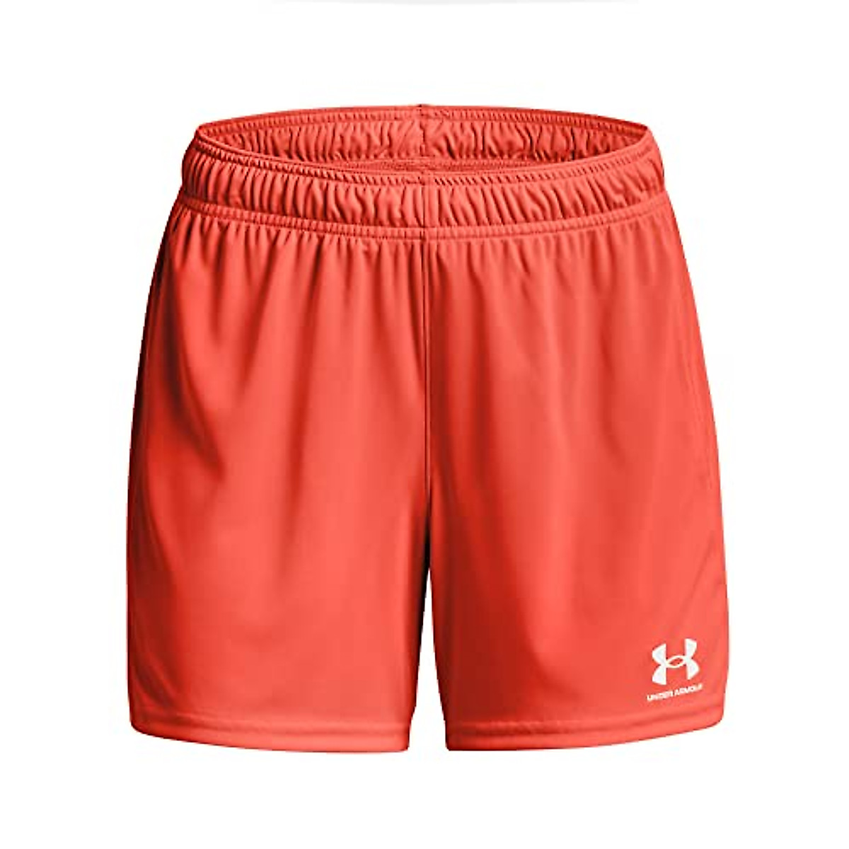 Under Armour Women's Standard Challenger Knit Shorts, (877) After Burn / / White, Small