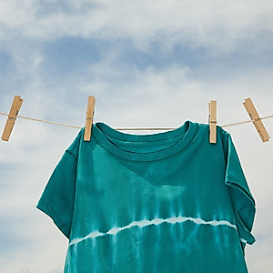 100-Pack Large Wooden Clothespins for Laundry, 4-Inch Heavy-Duty Wood Clips with Metal Springs for Hanging Clothes, Photo Displays, Arts and Crafts, Bulk (Brown)