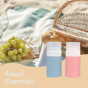 TACYKIBD 4Pcs Salad Dressing Container to Go, Mini Squeeze Bottles for Sauces, Small Condiment Bottles, Travel Condiment Containers for Lunch with 2Pcs Cleaning Brush(Column, 1.3OZ)