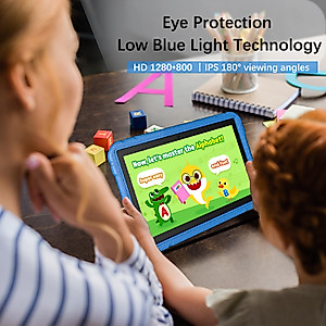 VNEIMQN Tablet for Kids, 10 Inch Kids Tablet, Android 13, 4GB+64GB, 8-core CPU,WiFi, 8000mAh,1280 * 800 HD Display, Cameras, Parental Control, Ages 3-12