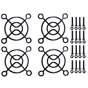 Easycargo 30mm Fan Grill, 30mm Fan Guard Cover for Raspberry Pi, RC Car, 4pcs 30mm Fan Cover with Screws Mounting Kit