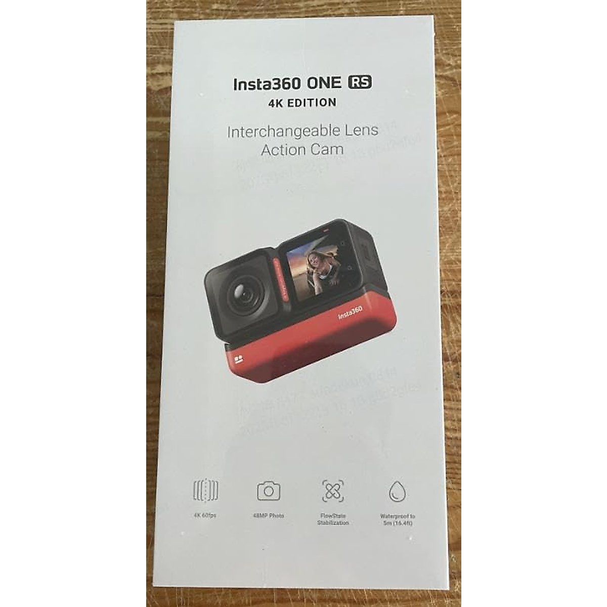 Insta360 ONE RS 4K Edition – Waterproof 4K 60fps Action Camera with FlowSate Stabilization, 48MP Photo, Active HDR, AI Editing