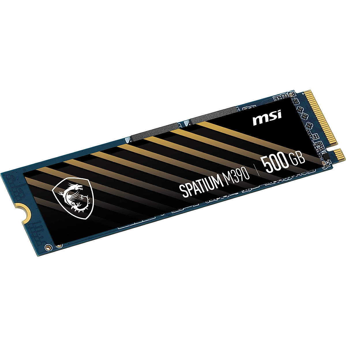 MSI SPATIUM M390 NVMe M.2 500GB Internal Gaming SSD PCIe Gen3 up to 3300MB/s 3D NAND Up to 1200 TBW