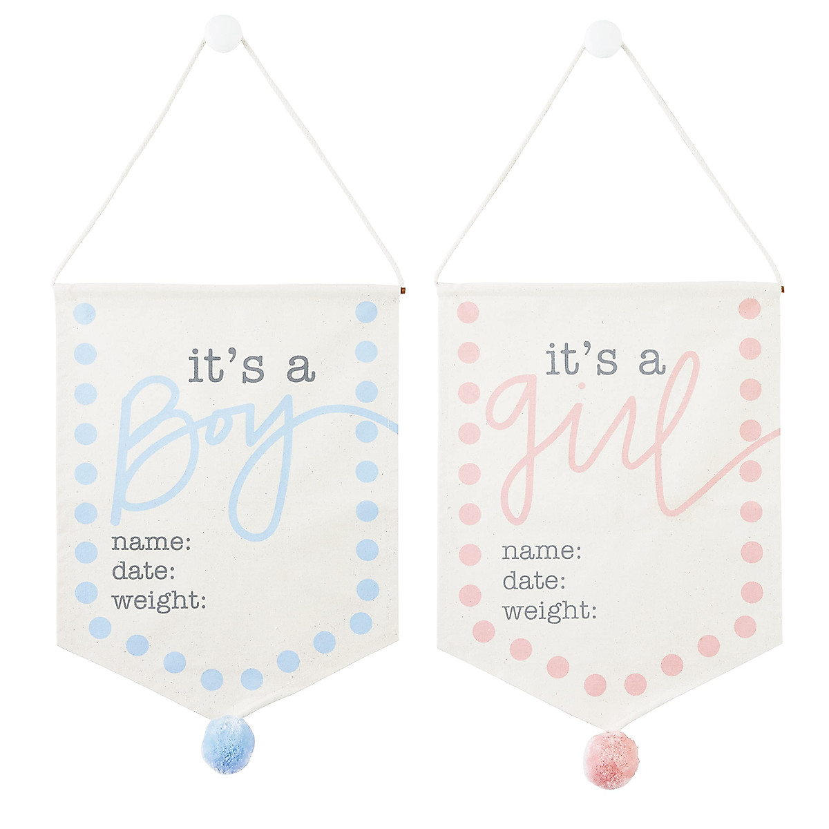 Mud Pie New Baby Announcement Sign, Boy 18 1/2" x 11"